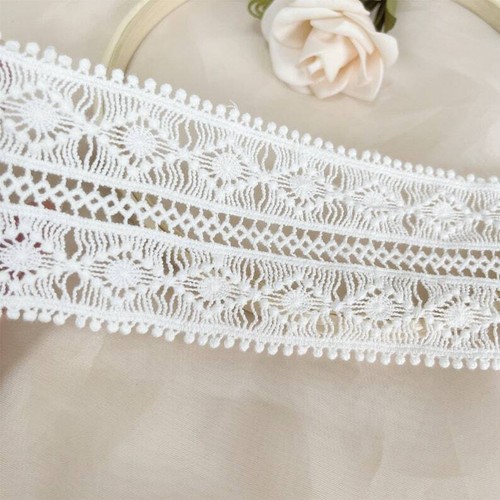 Symmetry Geometry Cotton Lace Trim Circle Dots Borders Crafts Trim 2 ...