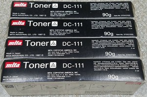 Lot of (4x) New Sealed Genuine Mita DC-111 DC111 Black Toner Cartridge ...