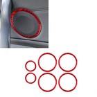 39PCS Red Carbon Fiber Full Kits Sticker Set For BMW 1 Series E82 ...
