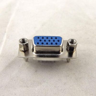D-SUB DB15 15 Pin Female DIP PCB Straight Solder Connector Adapter DP15 ...