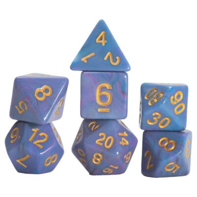 Dice and Gaming Accessories Polyhedral RPG Sets RPG Dice Set (7 ...