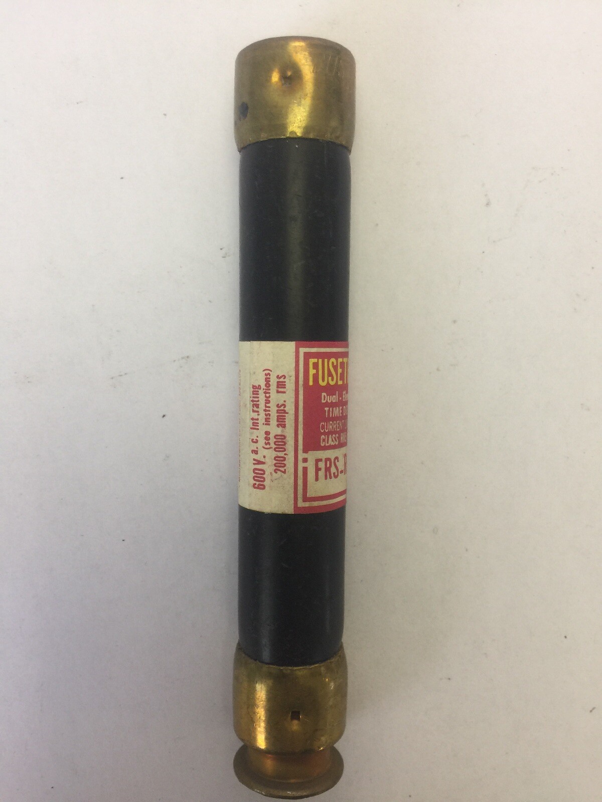 FUSETRON FRS-R-20 FUSE 600VAC 20AMP DUAL ELEMENT TIME DELAY CLASS RK5 ...