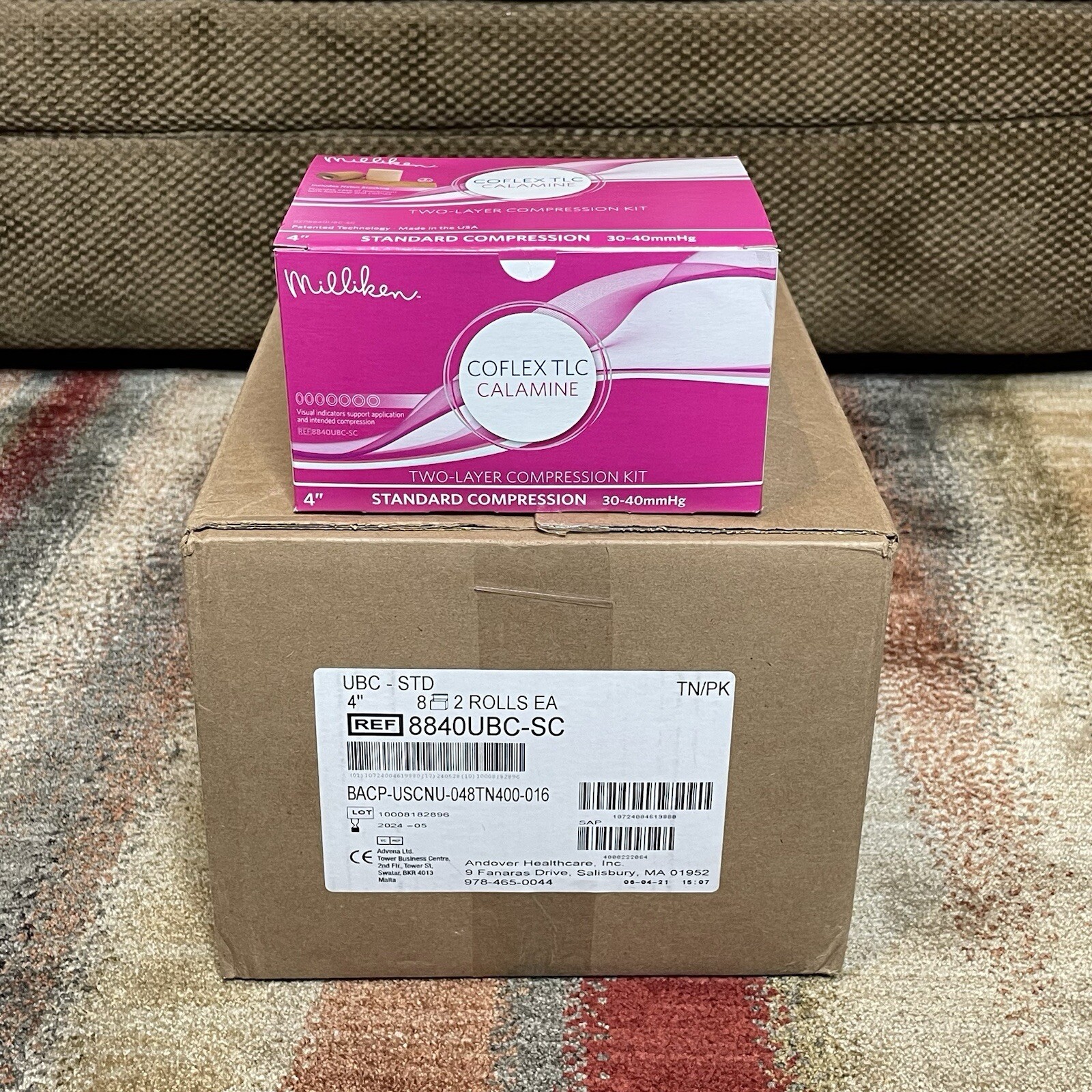 Milliken CoFlex TLC Calamine 4" 2-Layer Compression Kit Case of 8 05/ ...