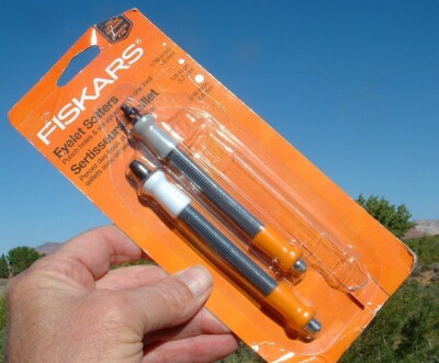 Fiskars Eyelet Setters, 2 Piece Set (12-31337097) 3/16 spring punch& 1/ ...