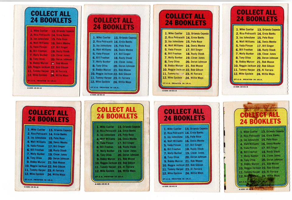 1970 TOPPS BASEBALL STORY BOOKLETS Insert LOT OF 16 VG-EX | eBay