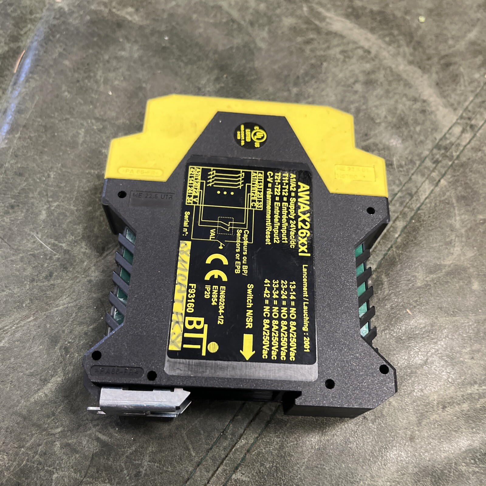 Comitronic-BTI AWAX 26 XXL Estop Safety Relay 24 VAC/DC 3NO 1NC W/auto ...