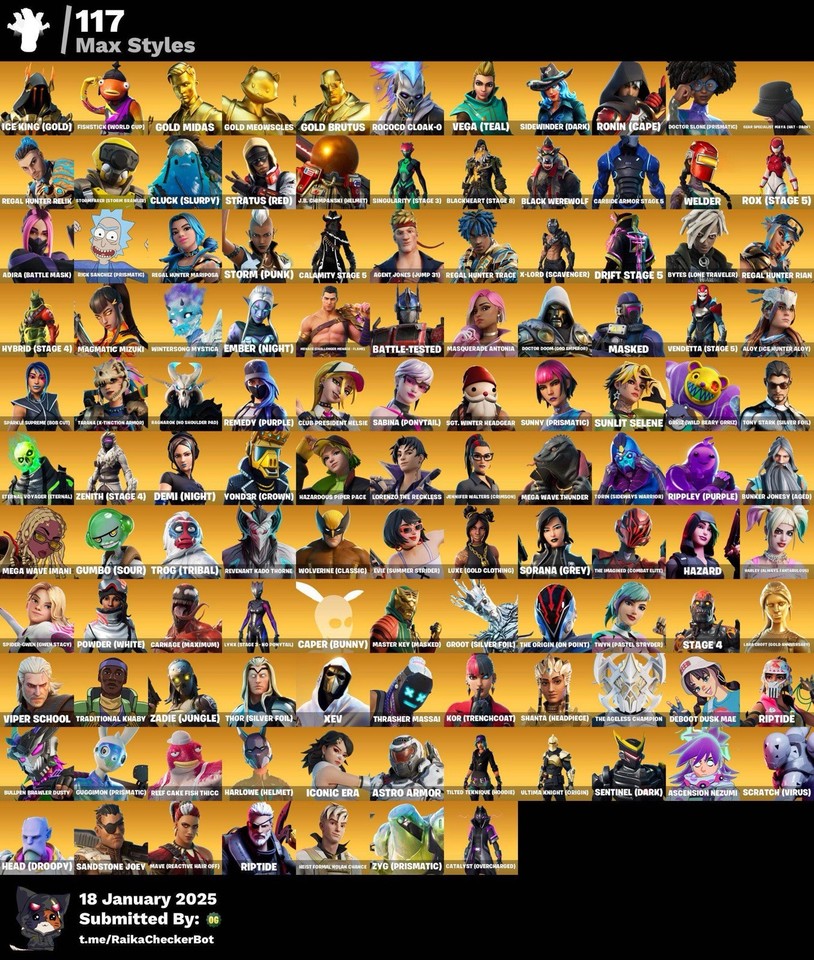 OG Fn acc stacked 500+ skins (full ownership) Message 6196573835 For ...