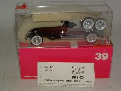 * 1970s REO DIE-CAST # 39 ROLLS-ROYCE II 1931 MINT IN DISPLAY BOX ! | eBay