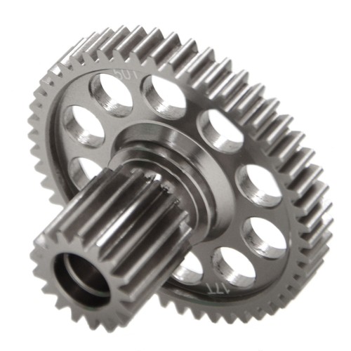 Aluminum 17 / 50t Counter Gear TLB1750 For Tamiya Lunch Box Grasshopper ...