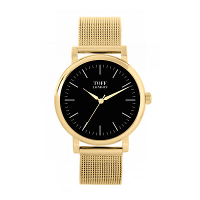 Toff London TLWS-43086 Ladies Traditional Black And Silver Batons Watch ...