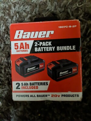 Bauer 20V 5Ah 2 Pack Battery Bundle NIB | eBay