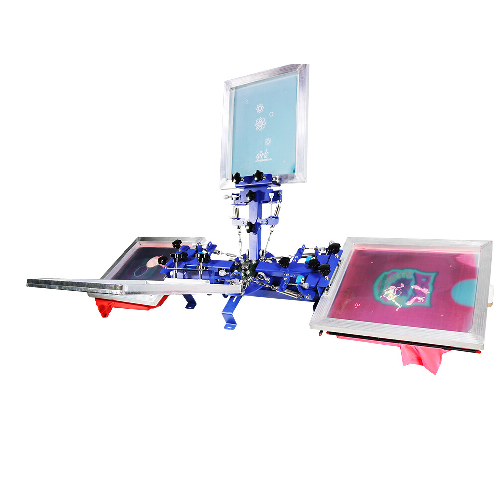 Desktop Micro-registration 4 Color 1 Station Overprinting Screen ...