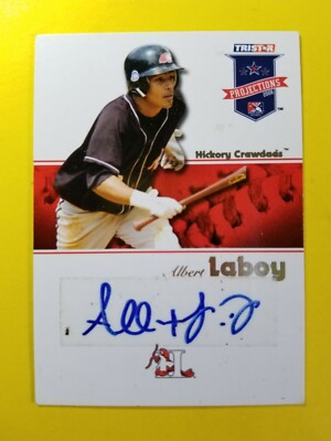 ALBERT LABOY RC AUTO AUTOGRAPH #300 PITTSBURGH PIRATES 2008 TRISTAR ...