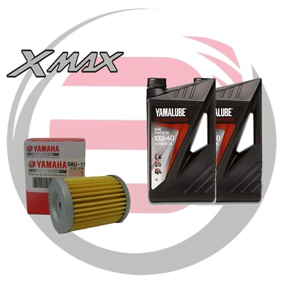 Original Yamaha X-Max 400 2013 Service Kit (Yamalube Oil + Oil Filter ...