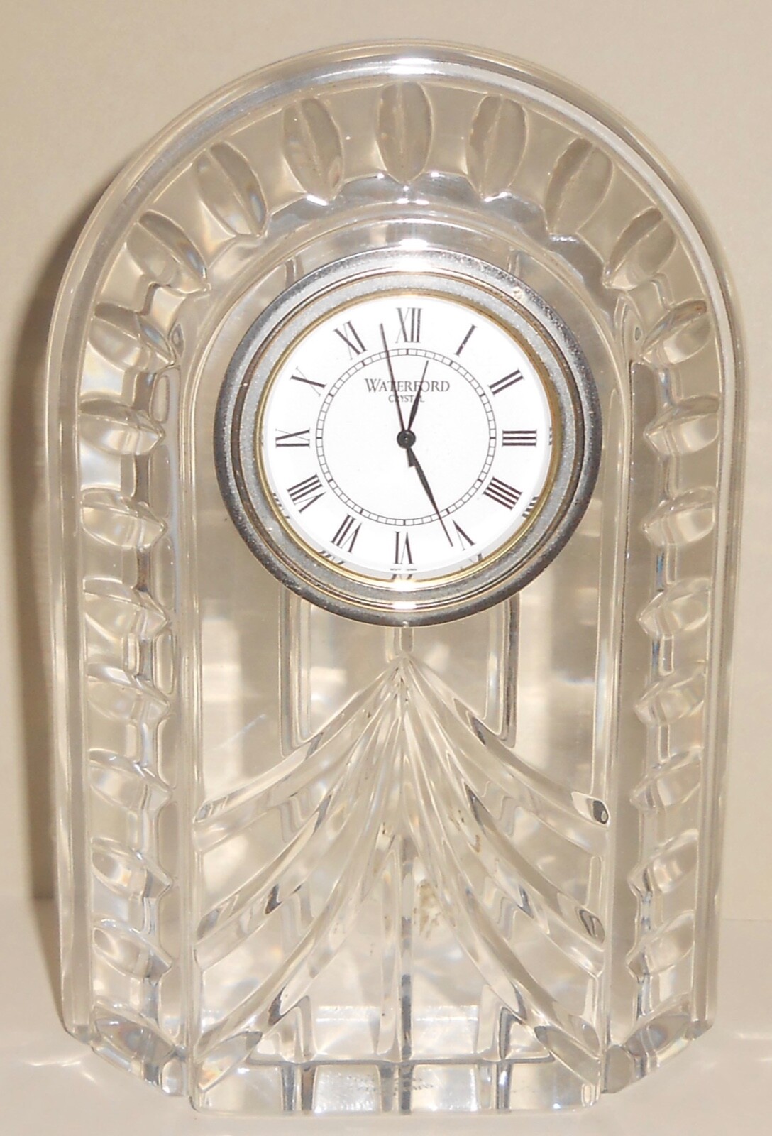 Waterford Cut Crystal 5.25" Analog Desk Clock Overture Hollywood ...