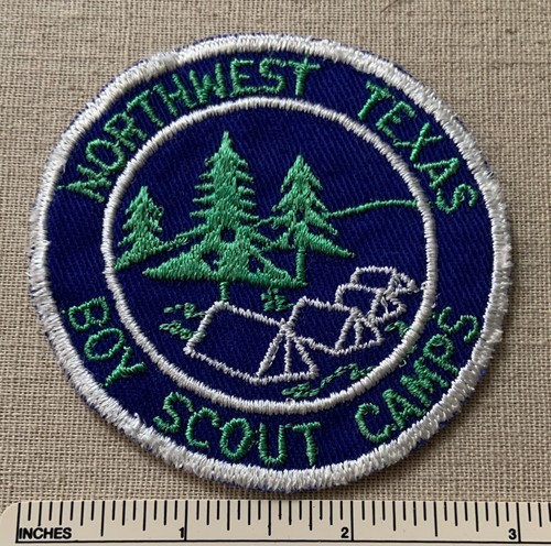 Vintage NORTHWEST TEXAS COUNCIL Boy Scout Camps PATCH BSA TX CE Badge ...