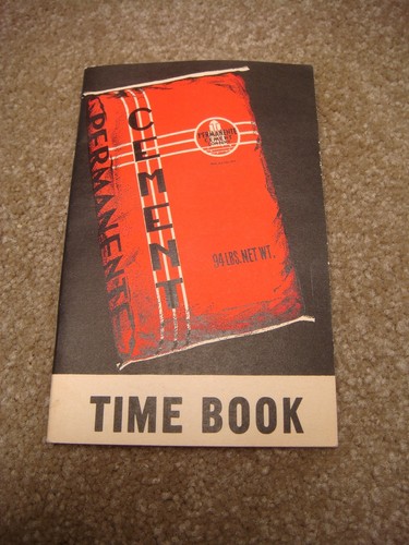 Permanente Cement Company time booklet from the 1930s | eBay