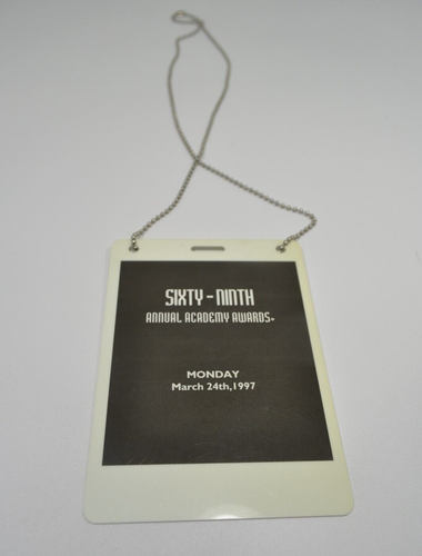 1997 Academy Awards Media Credentials Hollywood Oscars Pass Badge Sixty ...
