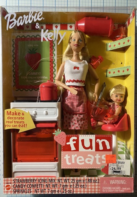 Black Barbie & Kelly Fun Treats Doll Set #55579 NRFB 2001 Mattel Inc. 3 ...