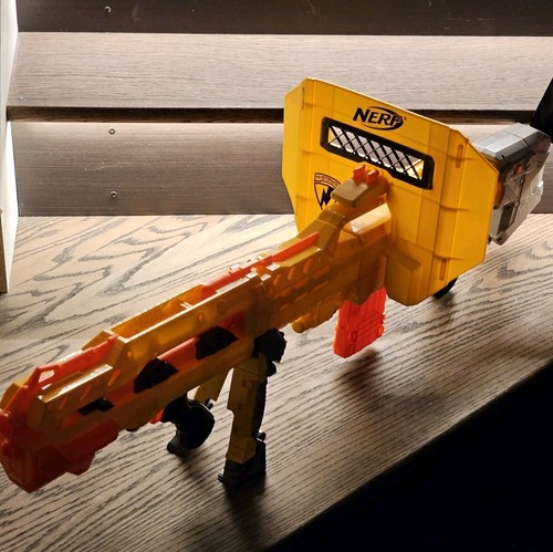 Nerf Longshot CS-6 CS N-Strike Sniper Blue Gun Blaster~Works~ ICON ...