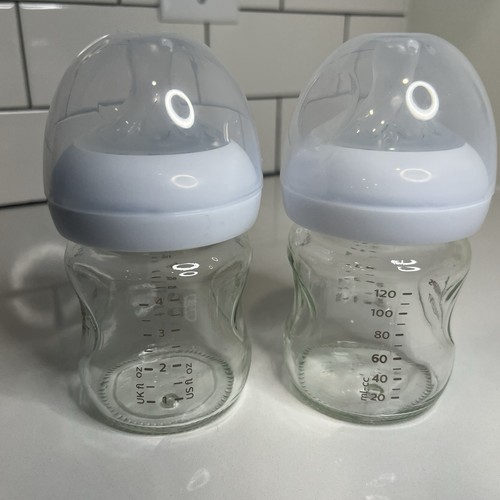 Philips Avent Natural Response Glass Baby Bottles 4oz – Lot of 2, 0m ...