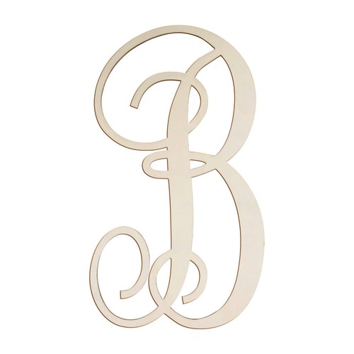 Cursive Wooden Letters for Wall Decor 14 Inch Large Wooden Letters ...