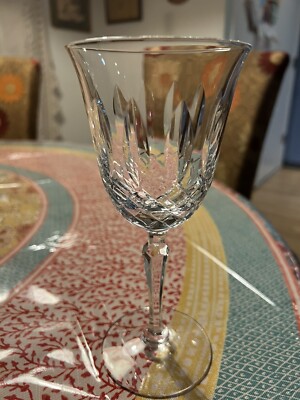 Tiffin Franciscan Crystal Water Goblet Elyse Pattern | eBay