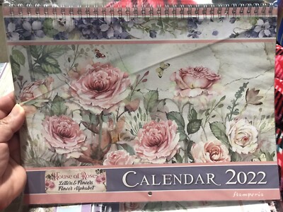 Stamperia 2022 Wirebound Calendar 11.75"X8.75"-House Of Roses -ECL2202 ...
