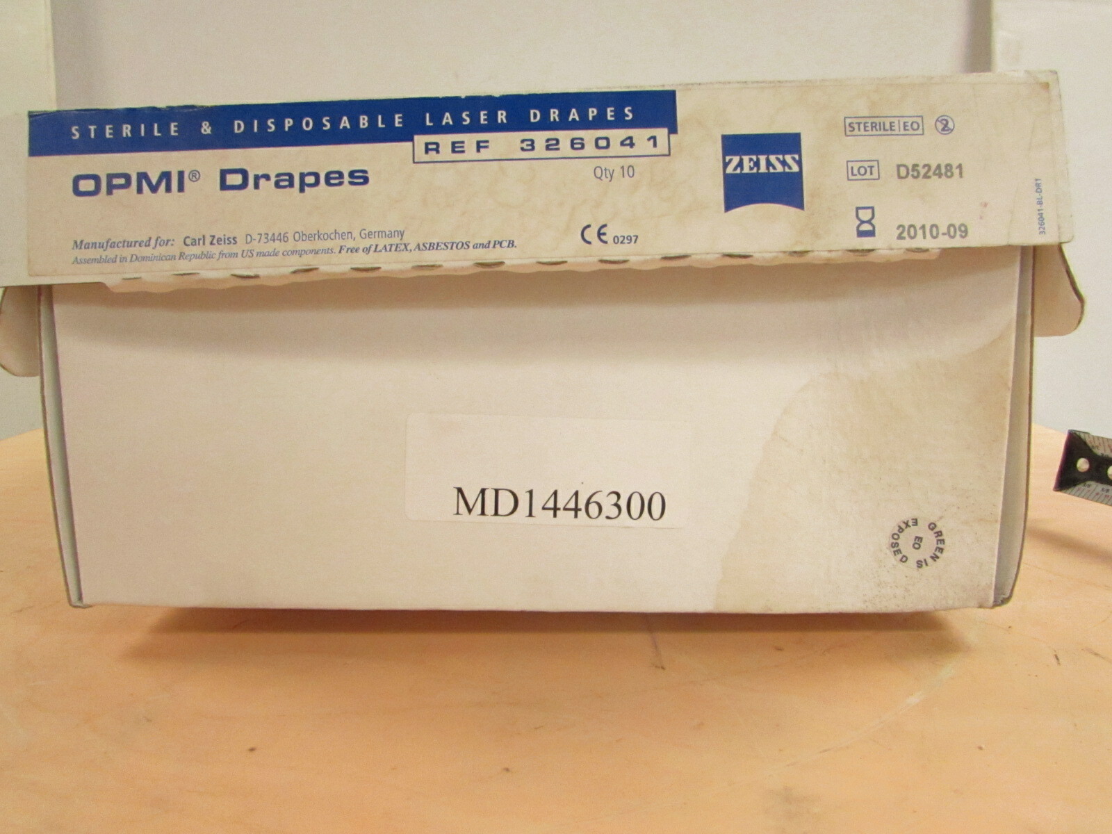CARL ZEISS REF 326041 OPMI STERILE AND DISPOSABLE LASER DRAPES (BOX OF ...