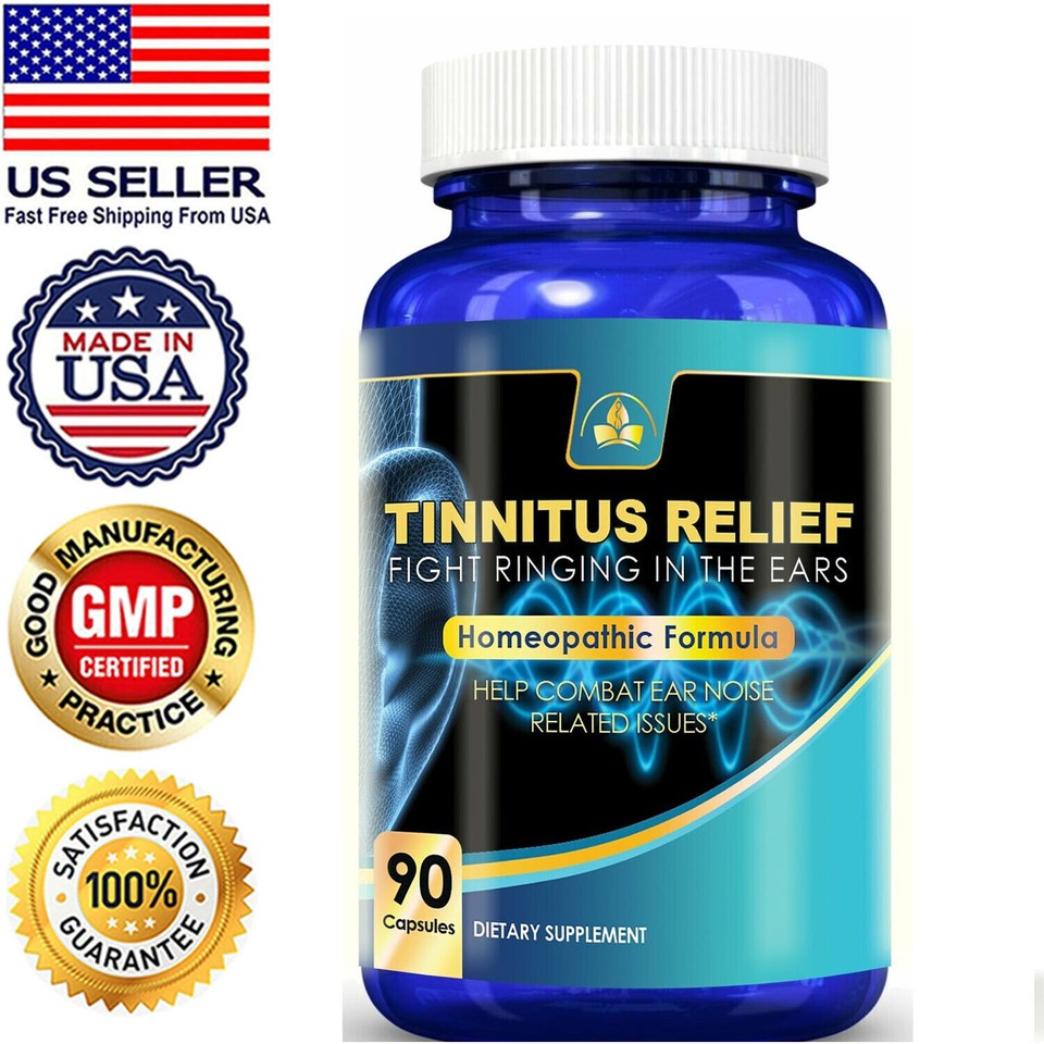Tinnitus Relief Ear Ringing Remedy Supplements and Sleep Aid Stress ...