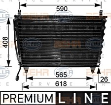 MERCEDES W108 W109 W111 BEHR AC Air Condenser Original for sale online ...