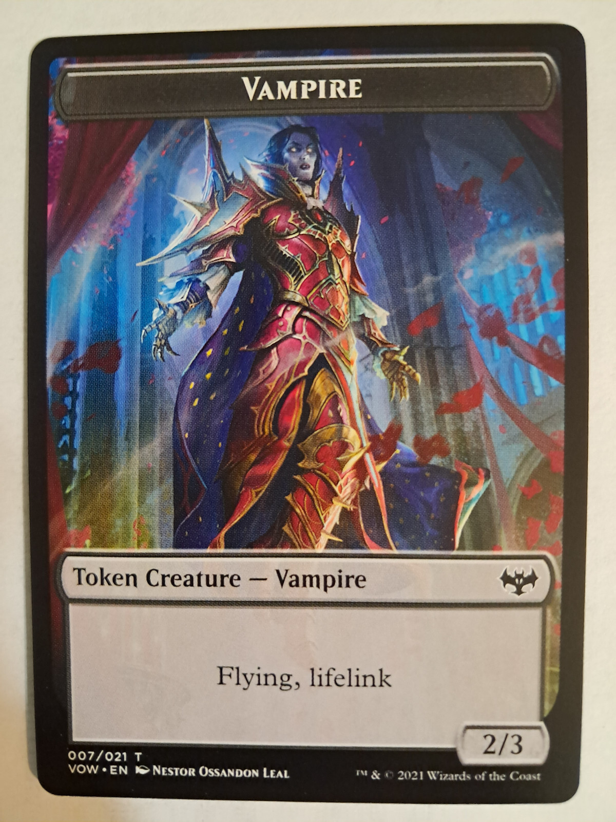 Vampire Token (007/021) Crimson Vow MTG Magic NM | eBay