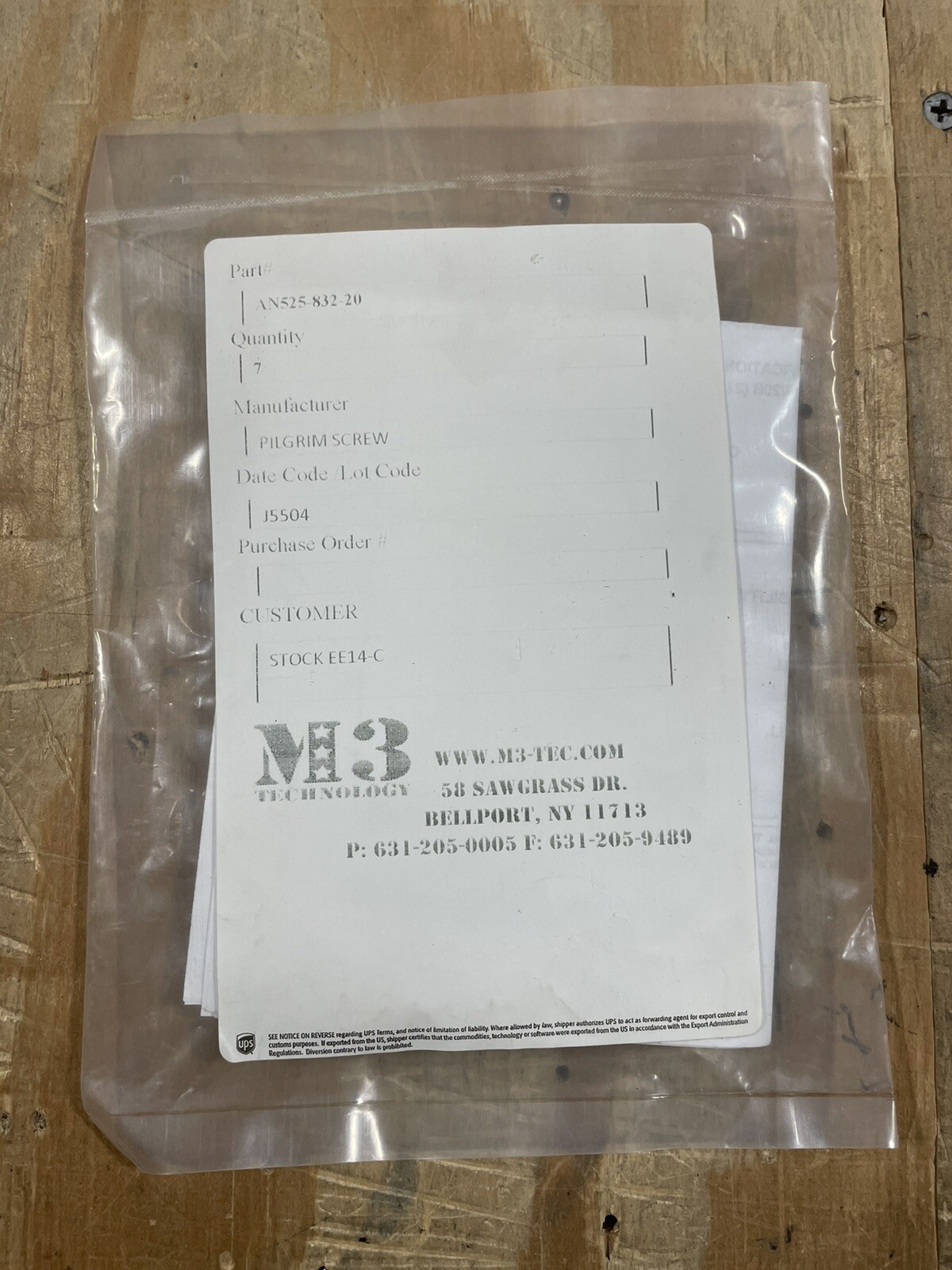 AN525-832-20 PILGRIM SCREW, SCREW | eBay