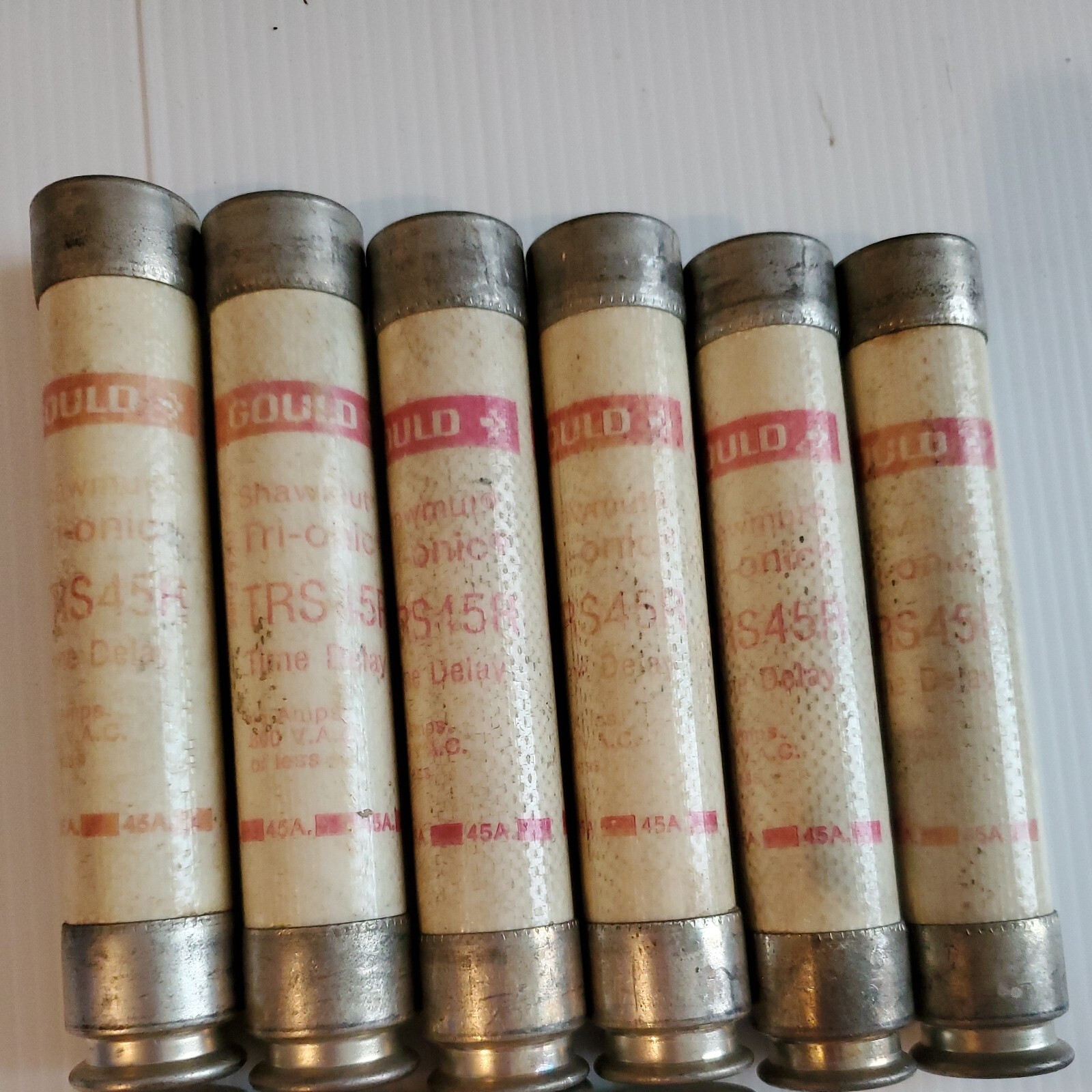 Gould Shawmut TRS- Fuse Lot of 10 2 different amps. See pictures | eBay