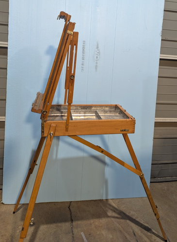 * Mabef Plein Air Wooden Art Easel with Tray Made In Italy Folding | eBay