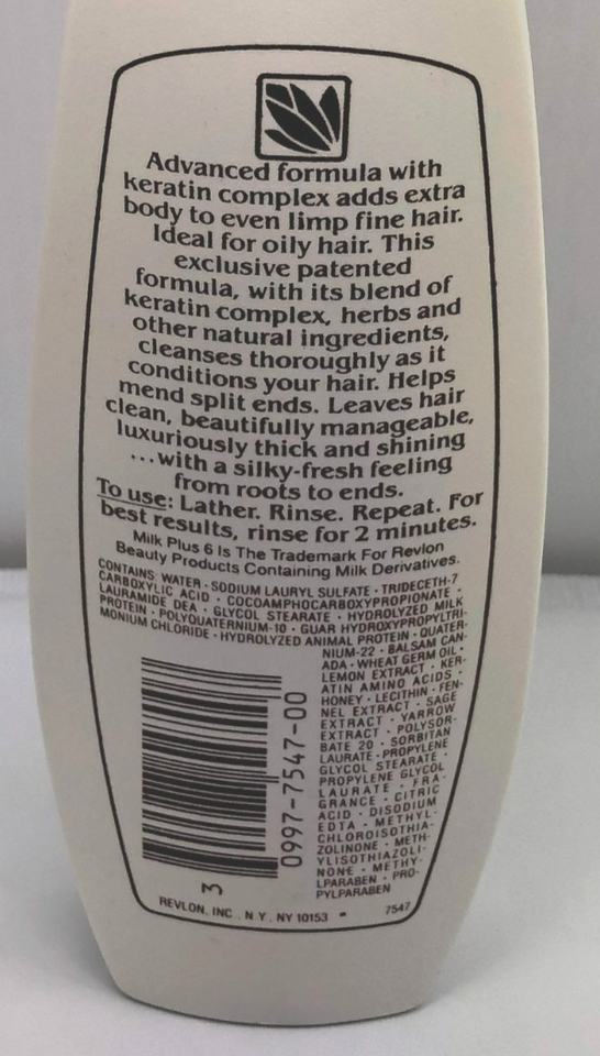 MILK PLUS 6 One Step Shampoo & Conditioner Extra Body by Revlon **RARE ...