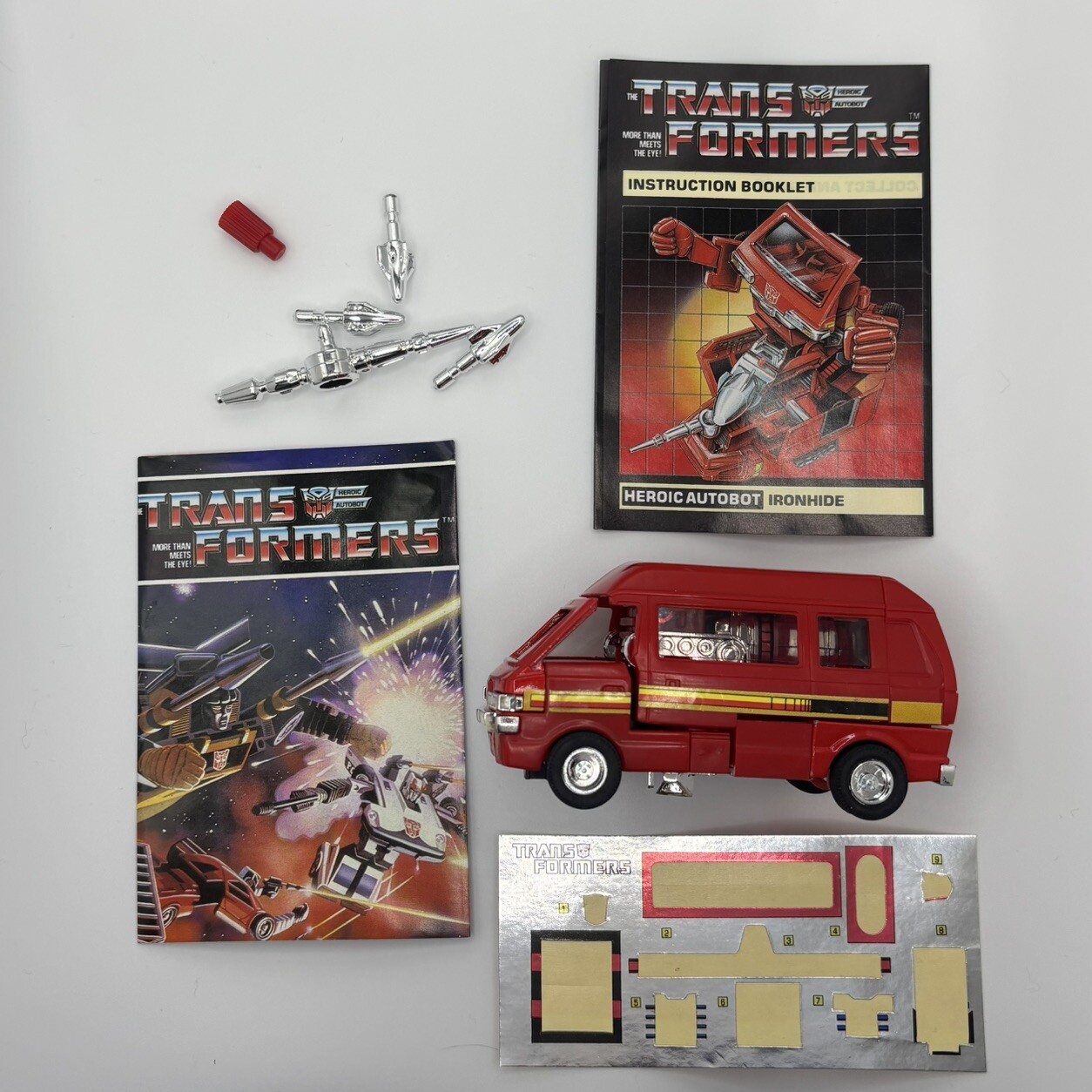 1984 Hasbro Transformers g1 vintage Ironhide complete With Paperwork ...