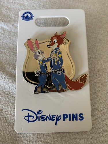 2025 Disney Parks Zootopia Judy Hopps Nick Wilde Police Badge OE Pin ...