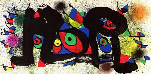 Original 1973 Lithograph by Joan Miro "Sculptures - Les Poussins" (The ...