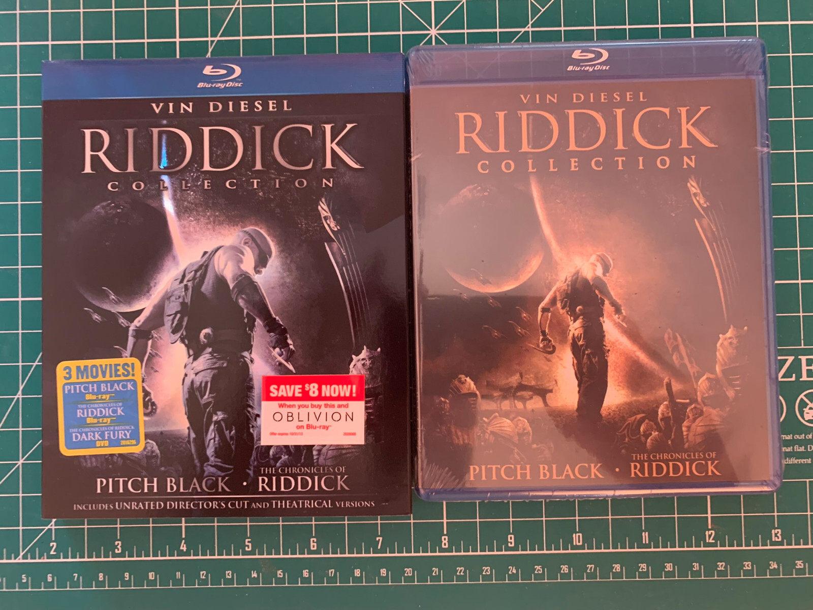 The Riddick Collection Pitch Black, Chronicles Of Blu-ray Set w ...