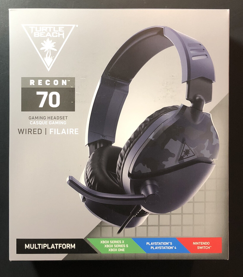 Turtle Beach Ear Force Recon 70 Wired Gaming Headset [ Blue Camo ] NEW ...