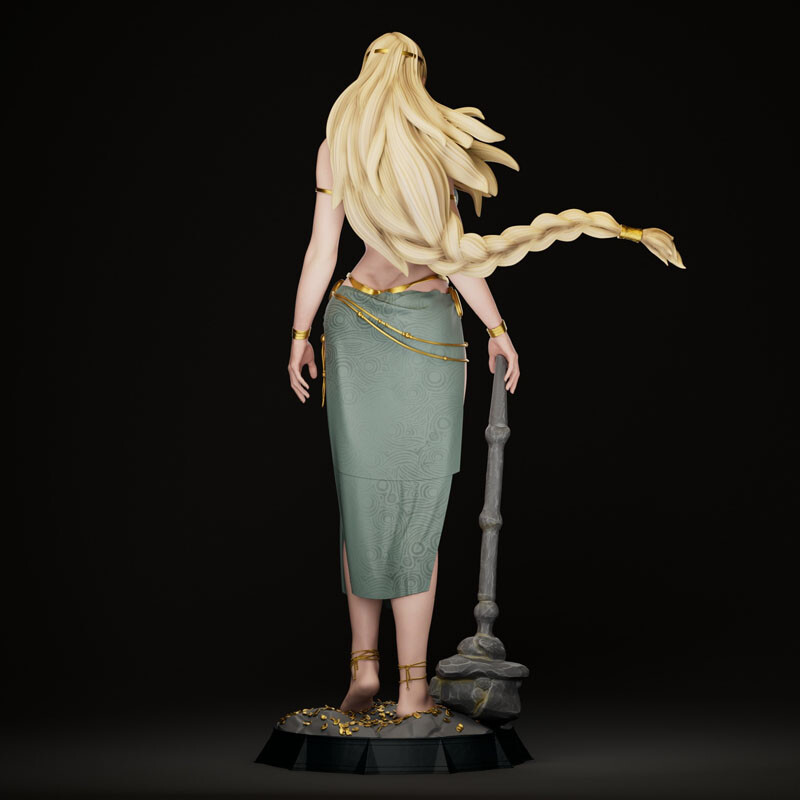 1/4 46cm Queen Marika 3D print figure Model Kit Unpainted Unassembled ...