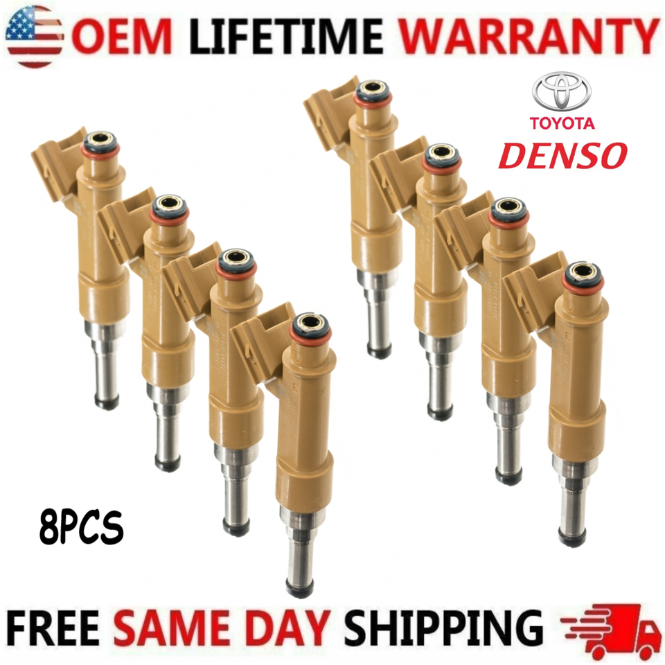 OEM 12 Hole Upgrade DENSO x8 Fuel Injectors for 2008-19 Lexus & Toyota ...