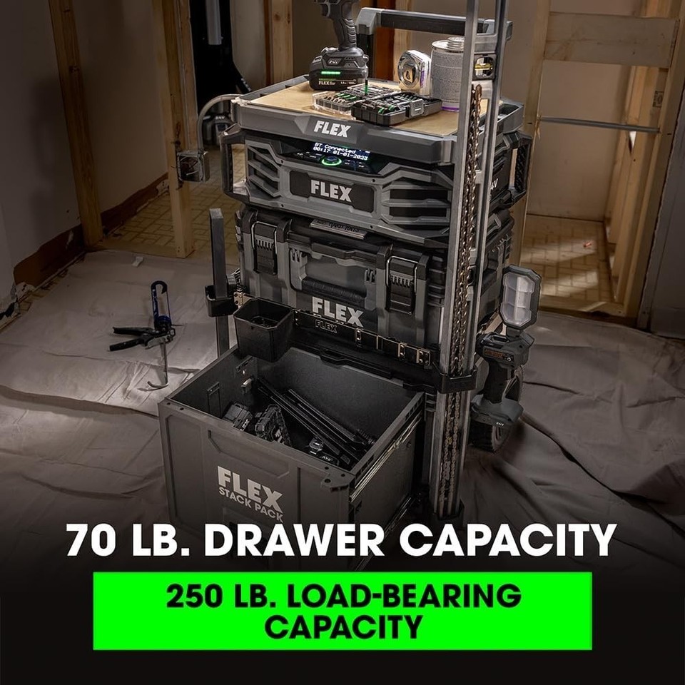 FLEX STACK PACK Storage System Rolling 1-Drawer Tool Box - FS1108 | eBay