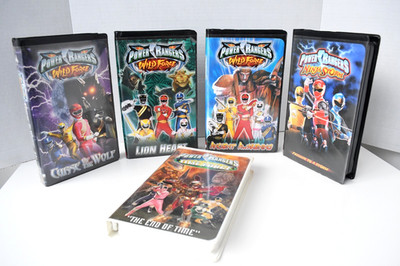 Power Rangers VHS Lot -5 Tapes- Wild Force, Time Force, Ninja Storm ...