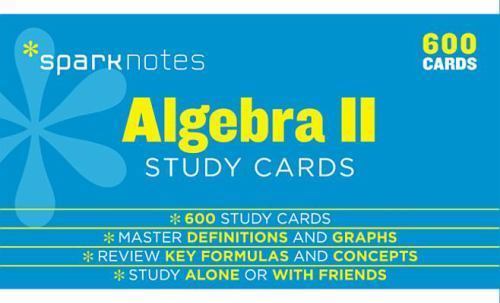 Sparknotes Study Cards Ser.: Algebra II SparkNotes Study Cards by ...