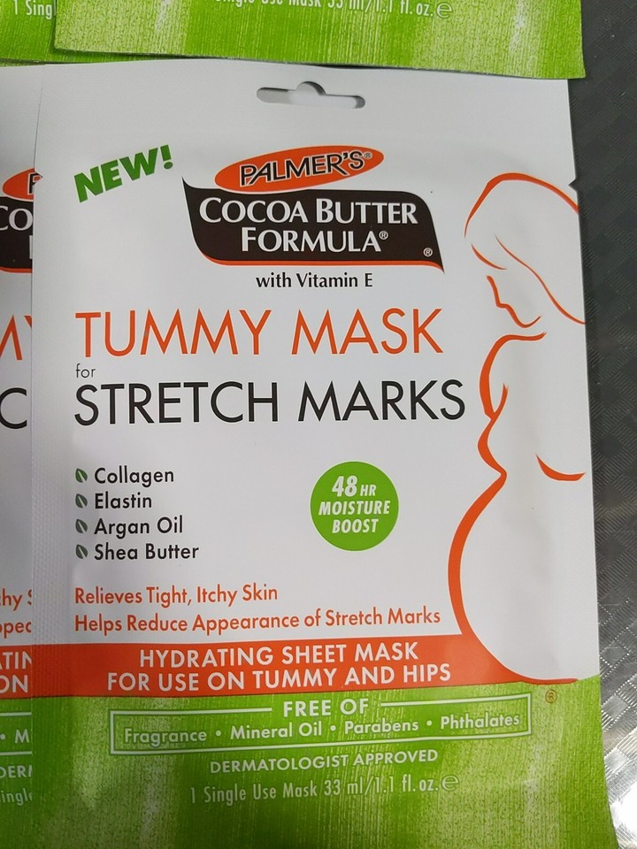 6 Pk Palmers Cocoa Butter Formula Tummy Mask Stretch Marks Sheet Mask # ...