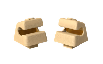 Mercedes Benz Sunvisor Clips - W126 - 2 Female Clips - Creme Beige | eBay