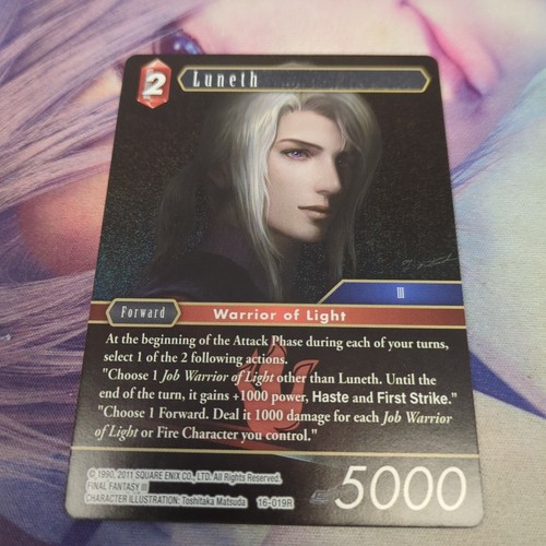 Final Fantasy TCG Emissaries Of Light Luneth 16-019R Foil | eBay