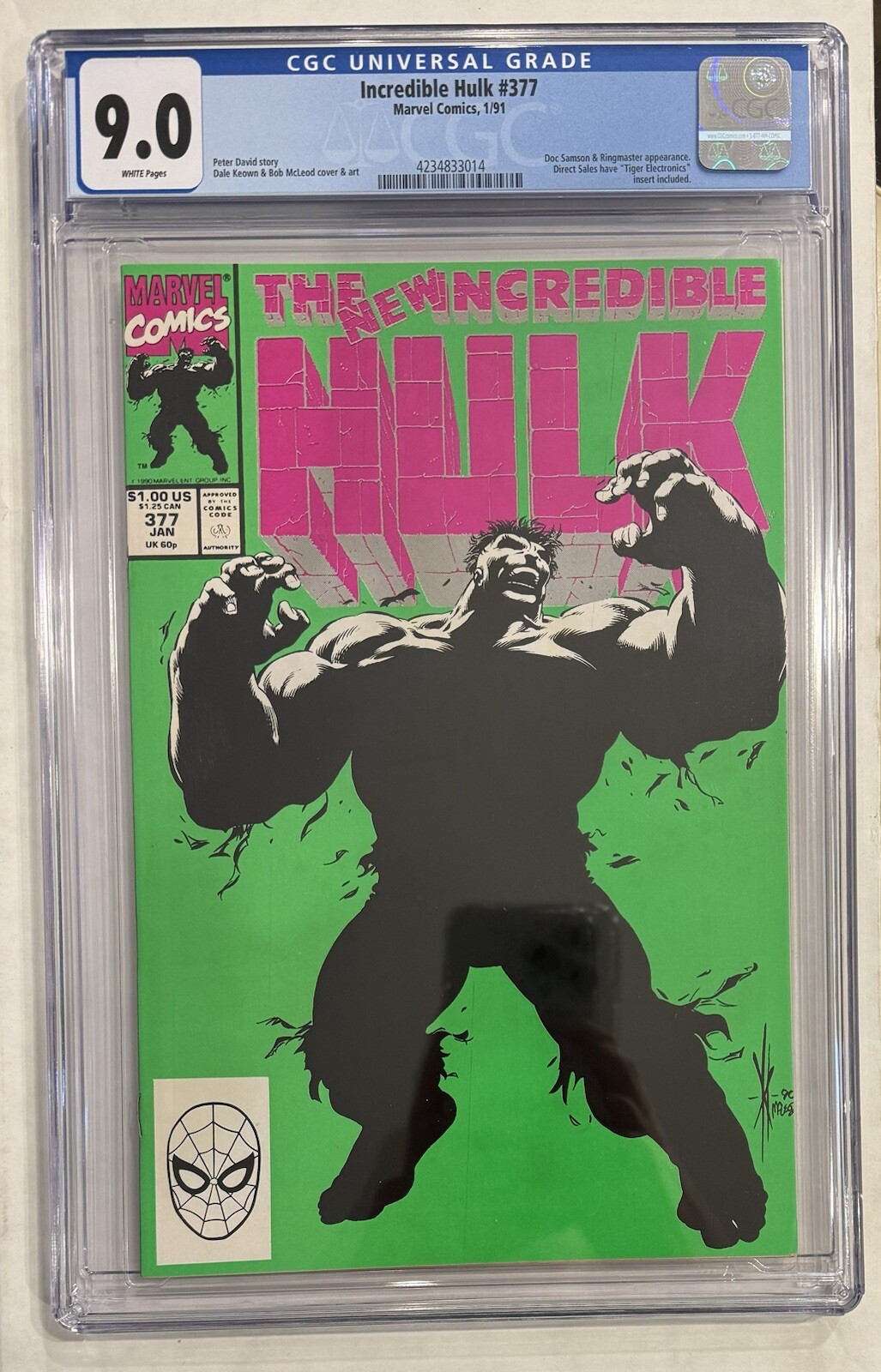 Incredible Hulk #377 CGC 9.0 🔥 Iconic Cover | 1st Print! Marvel Comics ...